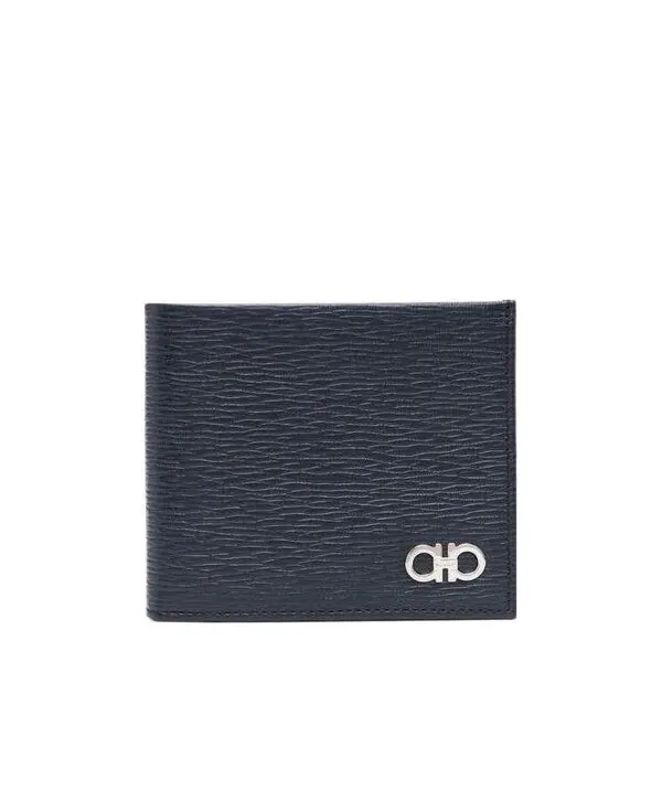 FERRAGAMO Logo-detail Wallet - Black