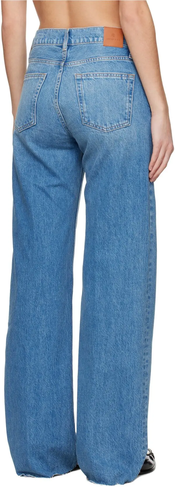 ANINE BING Hugh Wide-leg Jeans - Blue