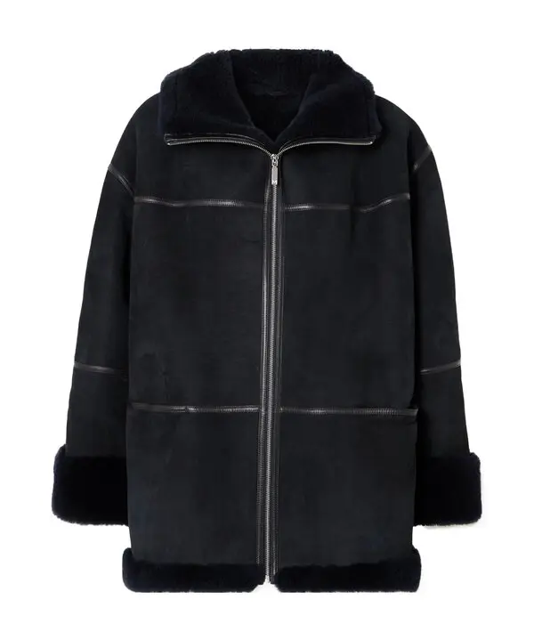 TOTEME Long Sleeve Leather Jacket