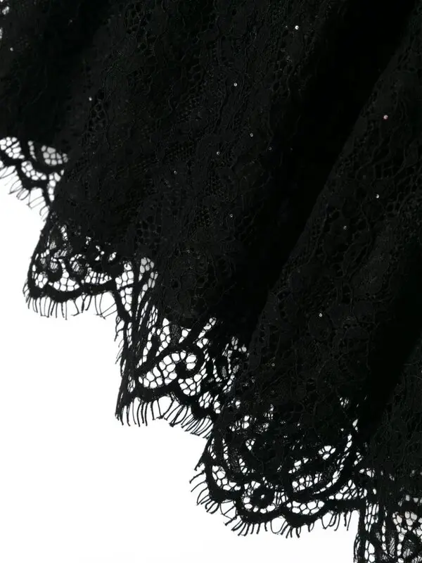 Monnalisa Sequin-embellished Lace Dress