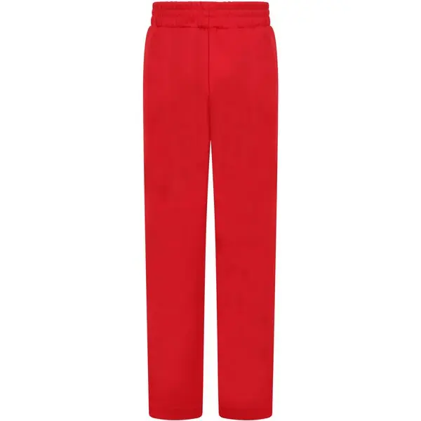 Palm Angels Logo Print Cotton Track Pants - Red