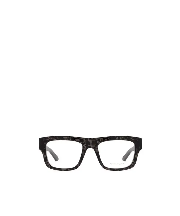 Alexander McQueen Square Frame Glasses - Black