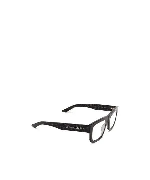 Alexander McQueen Square Frame Eyewear - Black