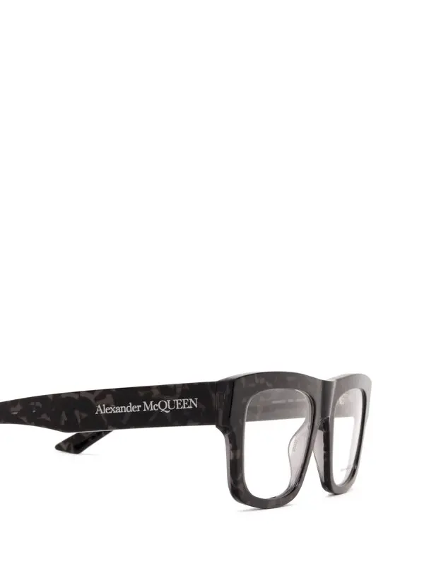 Alexander McQueen Square Frame Eyewear - Black