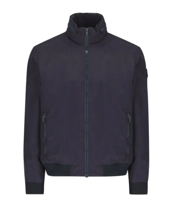 FAY High-neck Zip-front Bomber Jacket