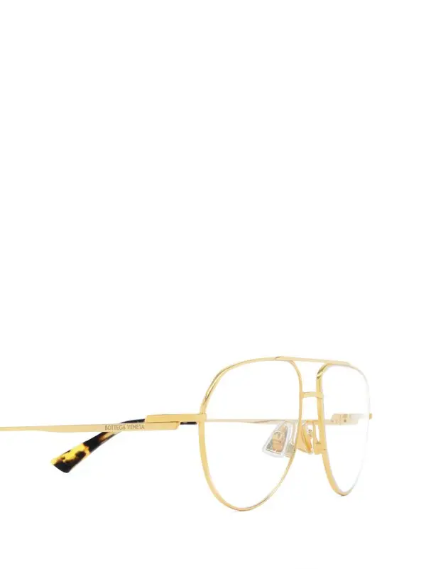Bottega Veneta Aviator Glasses And Frames - Nude