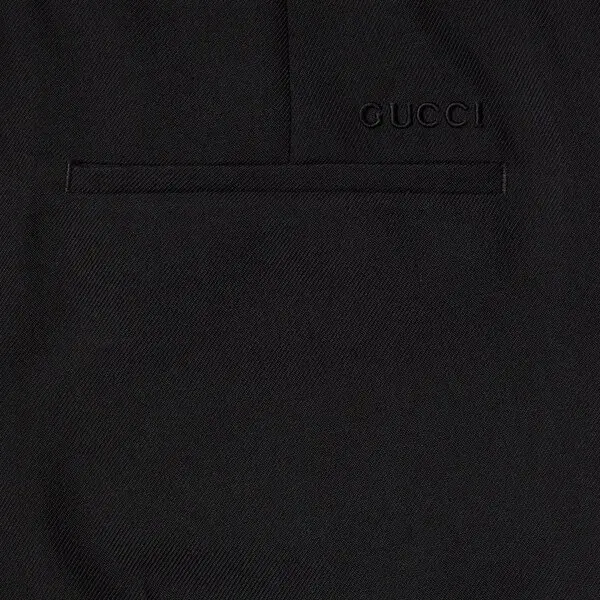 Gucci Straight-leg Pleated Twill Trousers