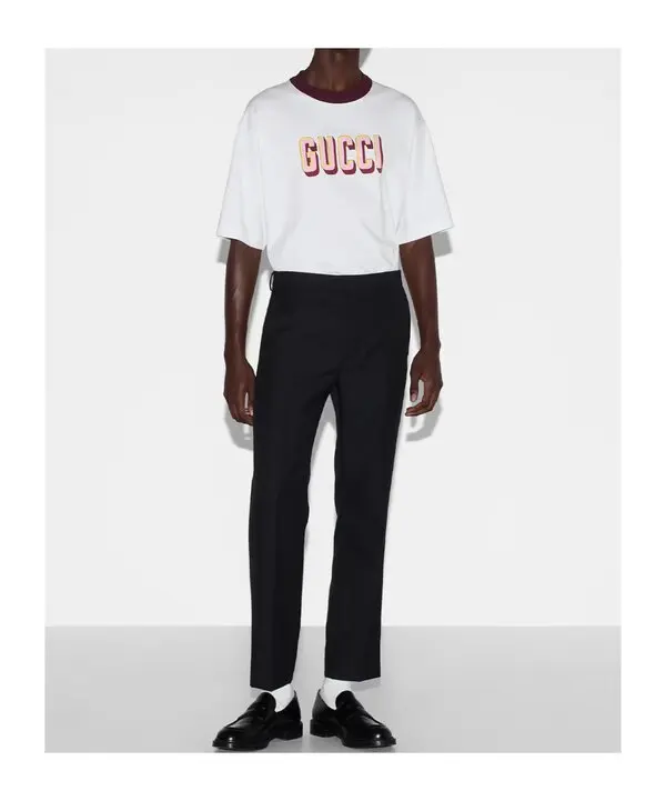 Gucci Straight-leg Pleated Twill Trousers