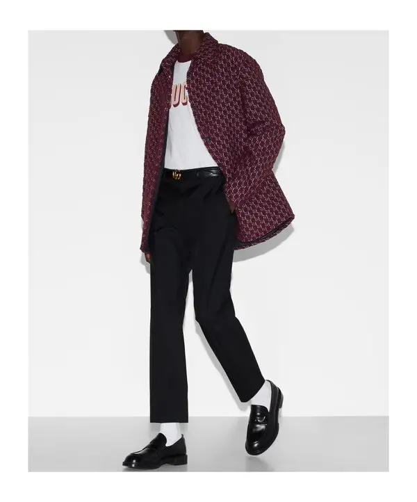 Gucci Straight-leg Pleated Twill Trousers