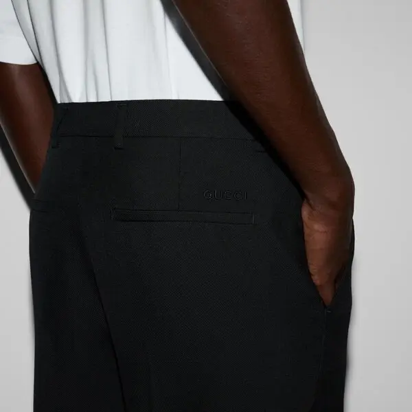 Gucci Straight-leg Pleated Twill Trousers