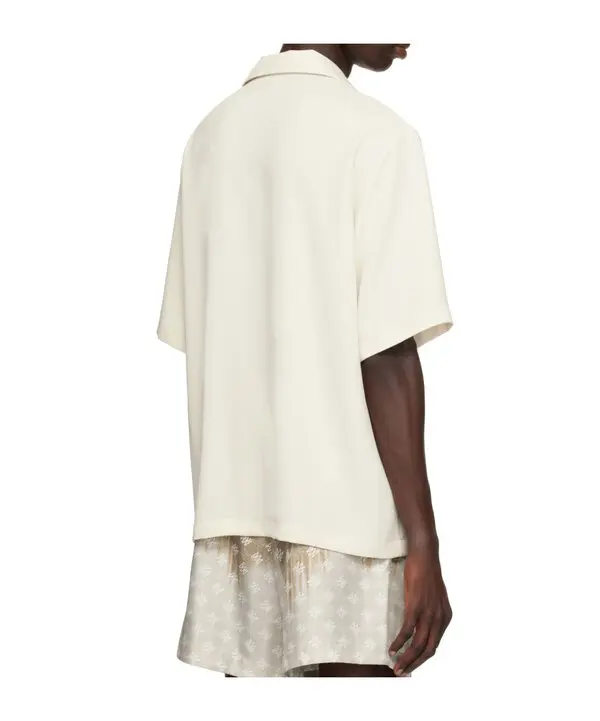 Amiri Ma Logo Embroidered Short-sleeved Shirt