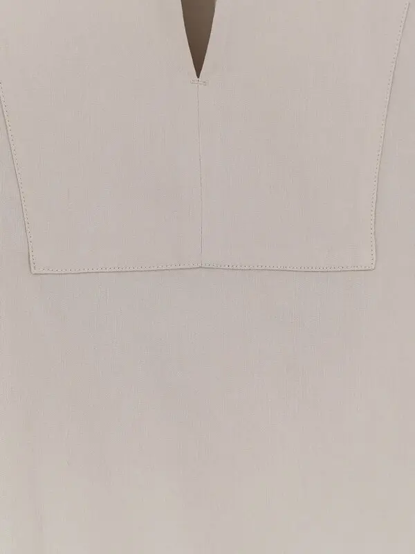 Max Mara Sospiro V-neck Top With Three-quarter Sleeves - No