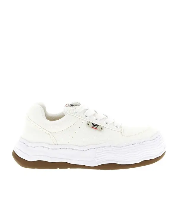 Mihara Yasuhiro Oliver Logo Patch Sneakers - White