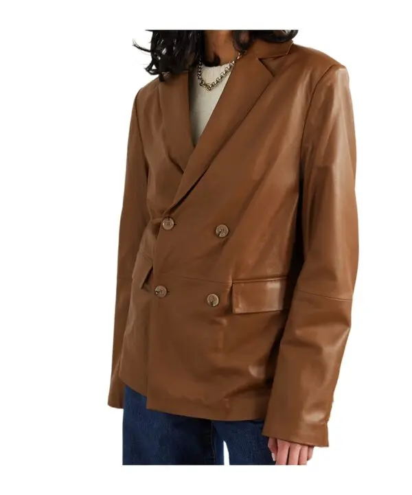 Loulou De Saison Leather Blazer