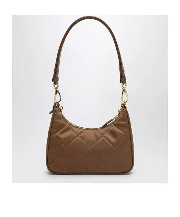 Prada Re-edition Quilted Zipped Shoulder Bag - Brown