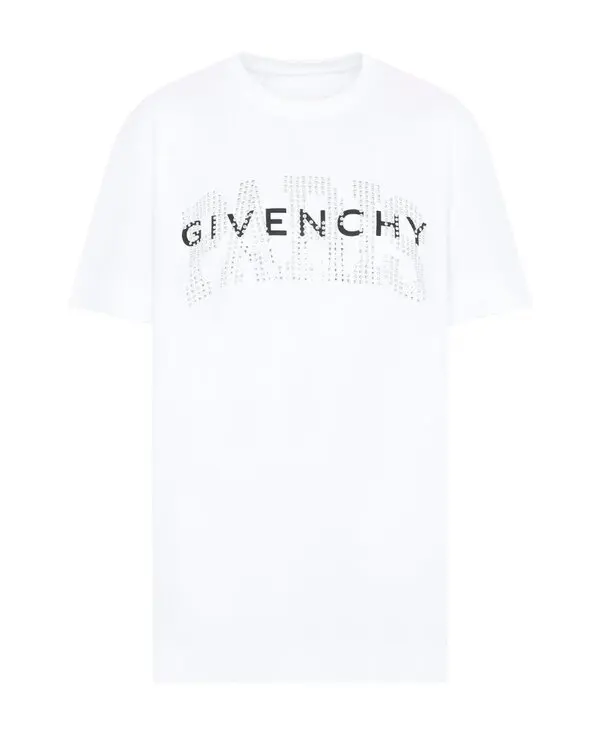 Givenchy Logo Embellished Crewneck T-shirt - White