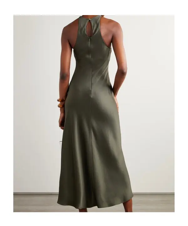 BLAZÉ MILANO Skyros Satin Midi Dress