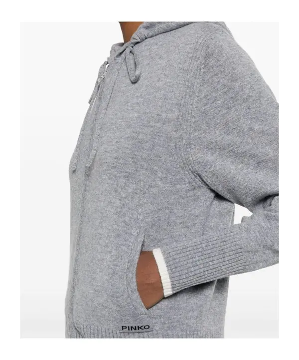 Pinko Hooded Zip-up Cardigan