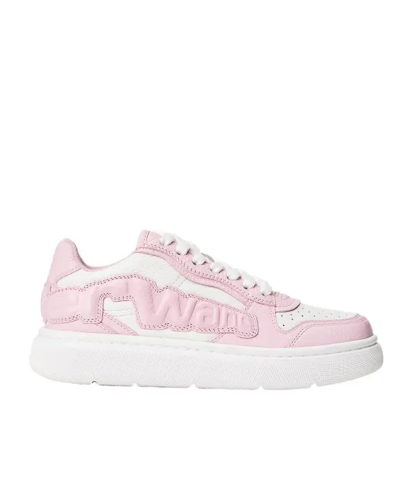 Alexander Wang Logo Embossed Puff Chunky Sneakers - Pink And White