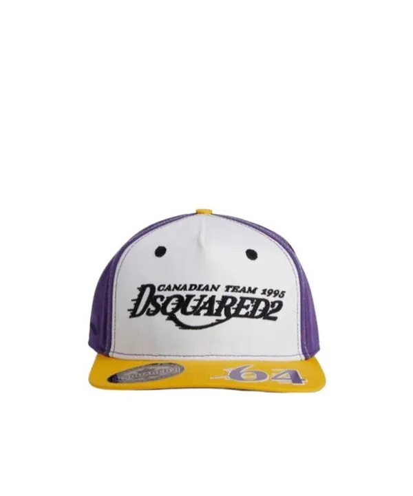 Dsquared2 Baseball Cap With Embroidered And Printed Details - Multicolor