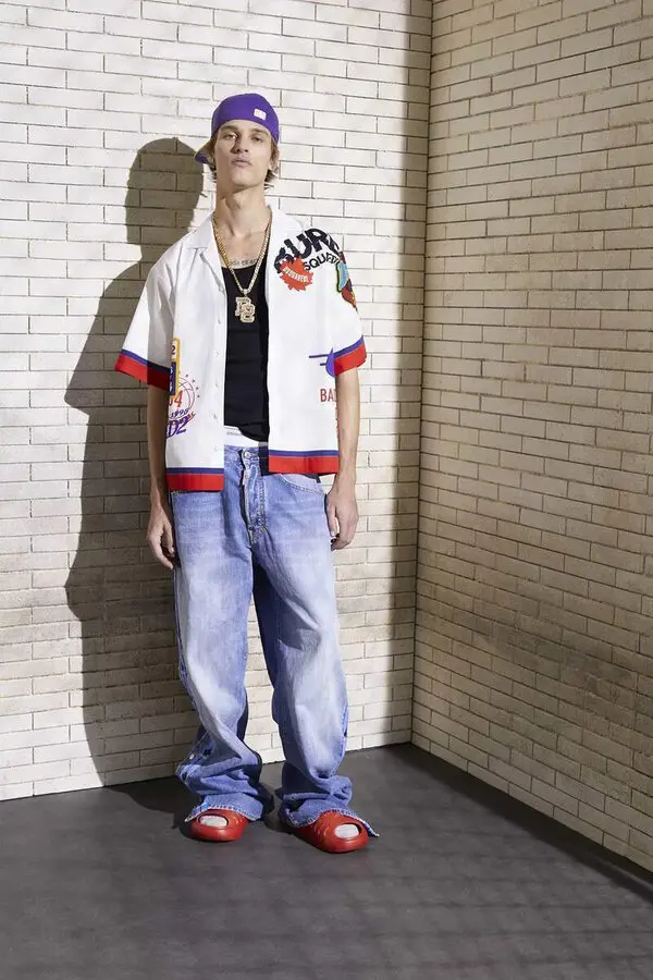 Dsquared2 Baseball Cap With Embroidered And Printed Details