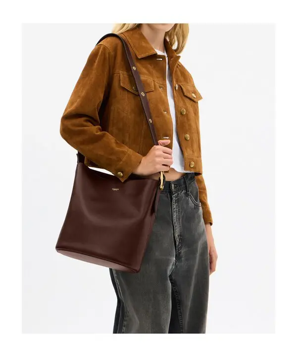 COACH Bleecker Shoulder Strap Tote Bag - B4/maple Brown
