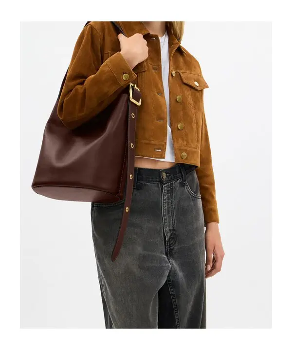 COACH Bleecker Shoulder Strap Tote Bag - B4/maple Brown