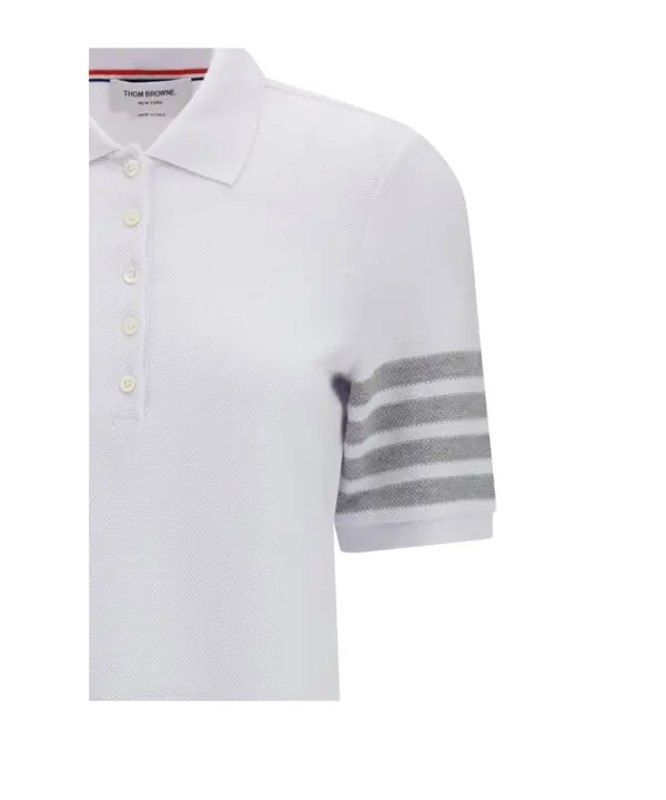Thom Browne Striped Piqué Polo Dress