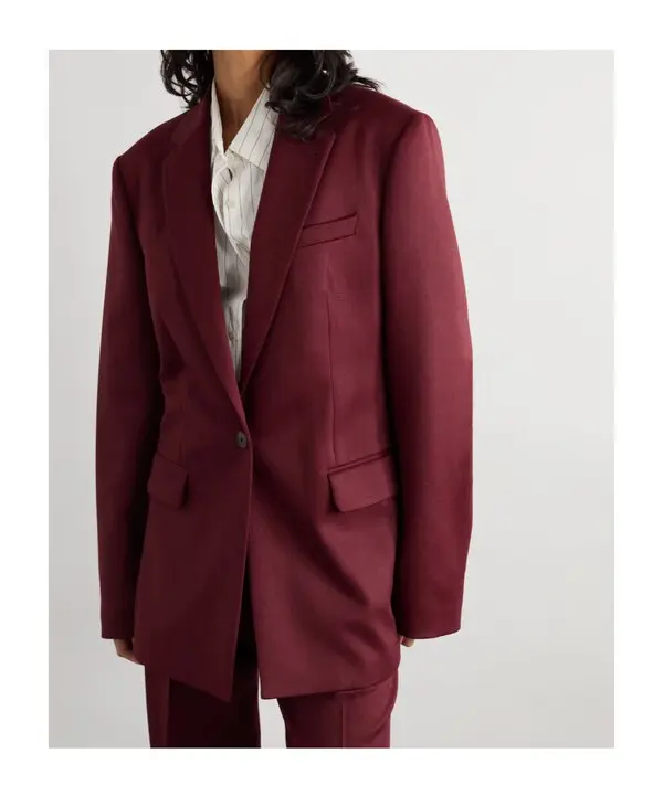 Dries Van Noten Tailored Blazer - Wine Red
