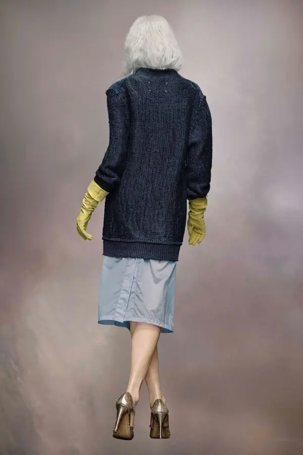 MAISON MARGIELA Raw Woven Knit Sweatshirt