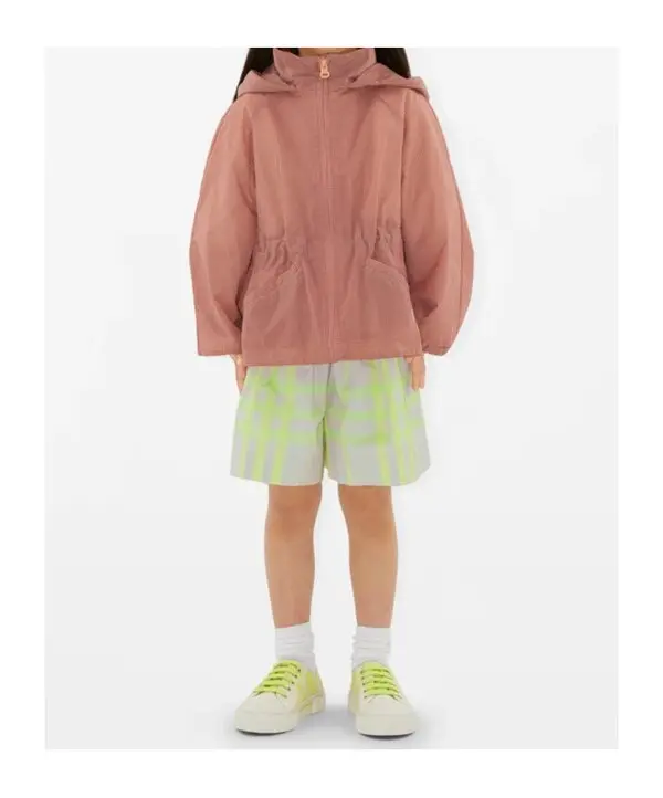 Burberry Check-pattern Hooded Jacket