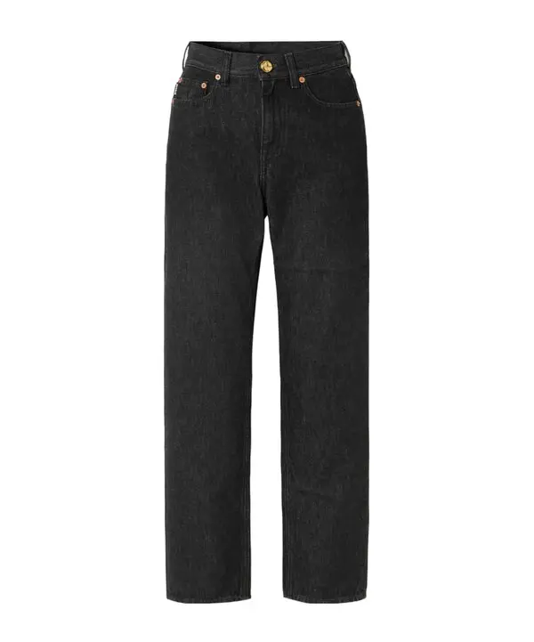BLAZÉ MILANO Clapotis Paso High-rise Straight-leg Jeans - Black