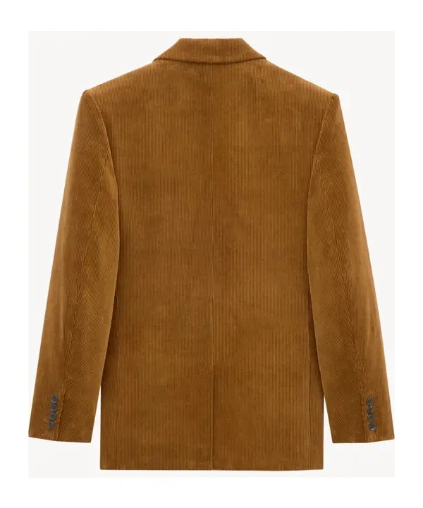 Saint Laurent Double-breasted Corduroy Blazer