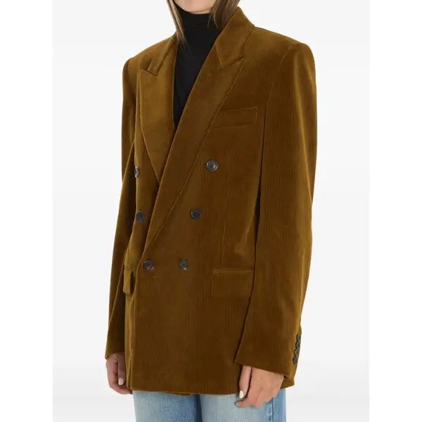 Saint Laurent Double-breasted Corduroy Blazer