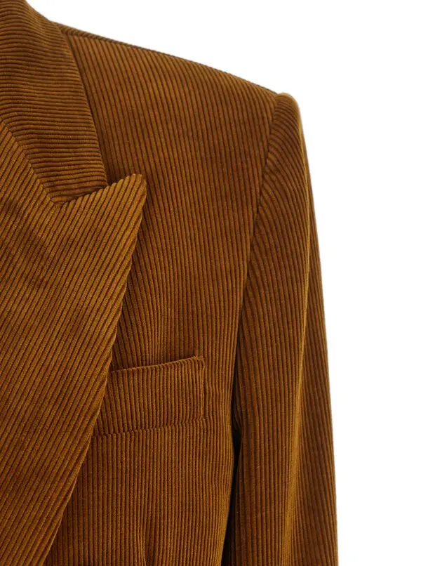 Saint Laurent Double-breasted Corduroy Blazer