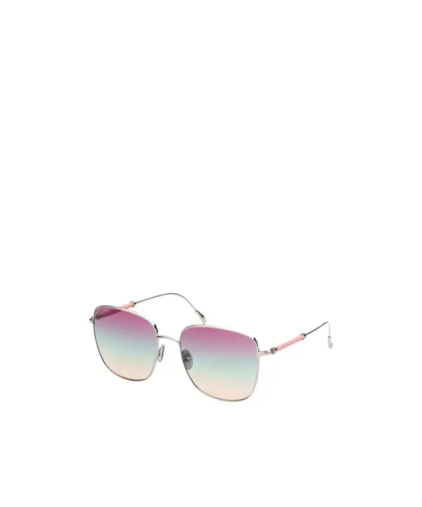 TOD'S Full Rim Square Frame Sunglasses - Multicolor