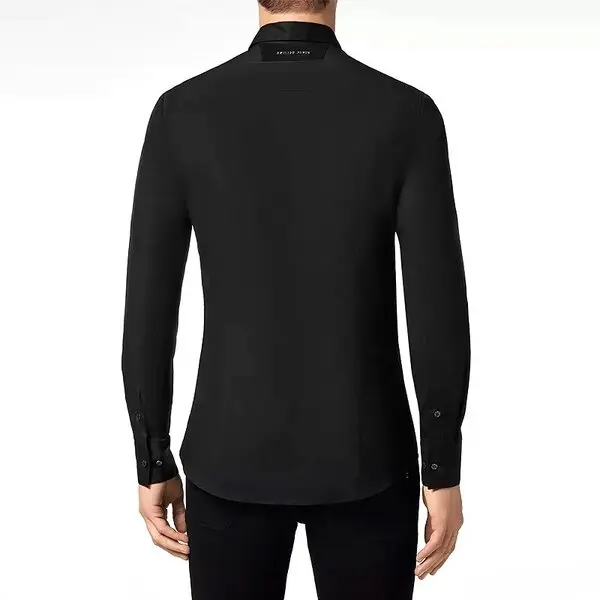 Philipp Plein Skull Logo Long-sleeved Shirt