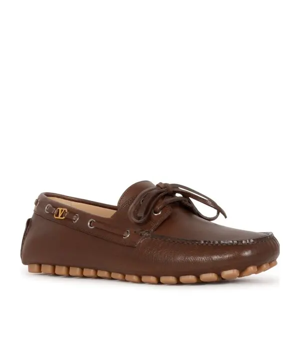 Valentino Garavani Fastaway Lace-up Boat Shoes