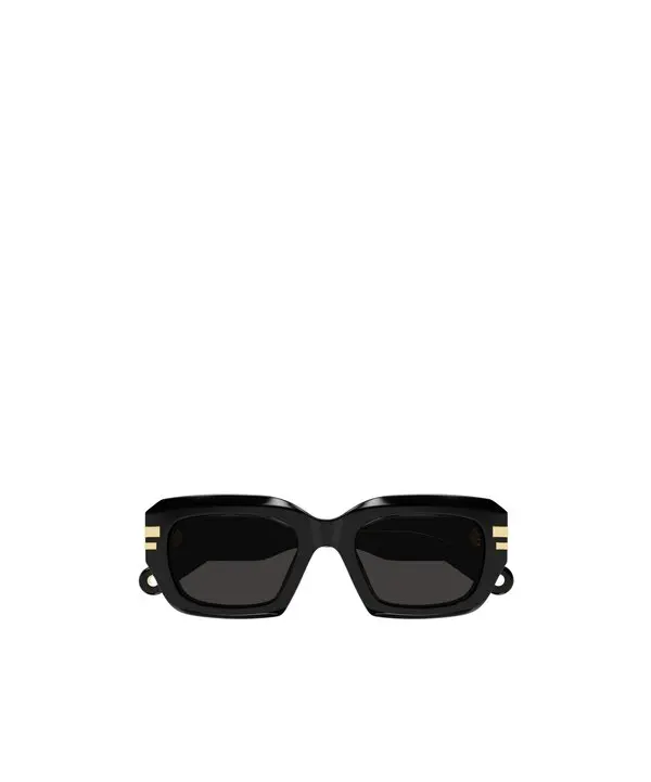 Chloé Rectangular Frame Sunglasses - Black