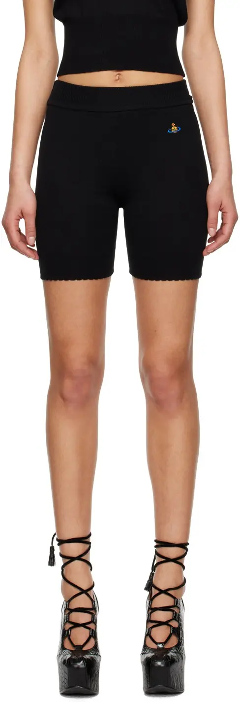 VIVIENNE WESTWOOD Ribbed Knit Logo Shorts