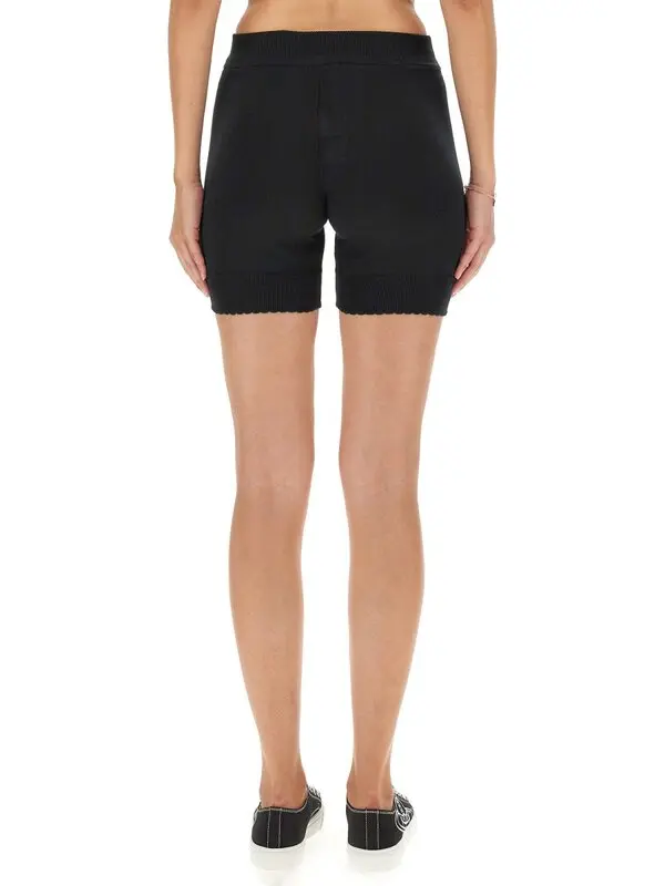 VIVIENNE WESTWOOD Ribbed Knit Logo Shorts