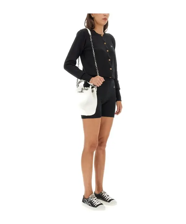 VIVIENNE WESTWOOD Ribbed Knit Logo Shorts