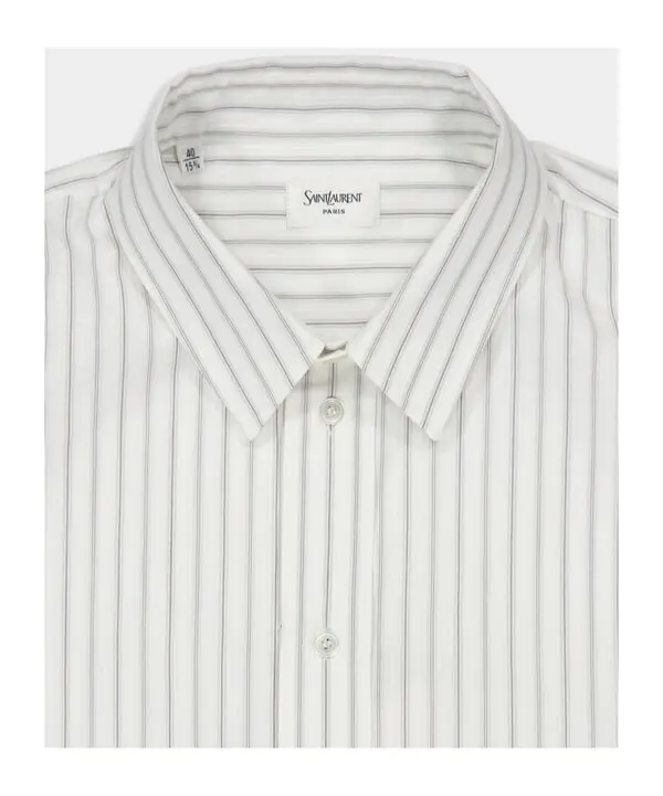 Saint Laurent Cassandre Button-up Striped Shirt