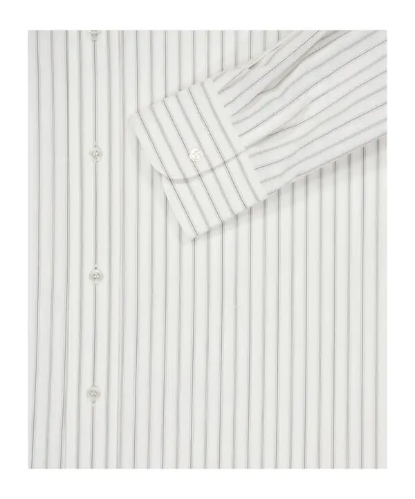 Saint Laurent Cassandre Button-up Striped Shirt