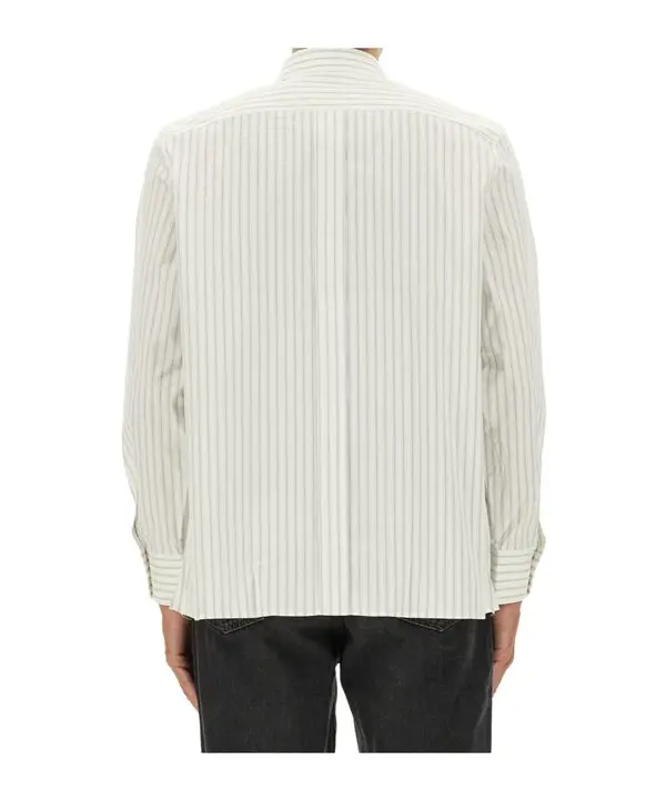 Saint Laurent Cassandre Button-up Striped Shirt