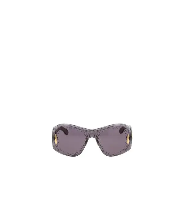 Loewe Embellished Shield Frame Sunglasses - Gray
