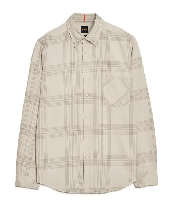 Hugo Boss Checked Chest-pocket Shirt