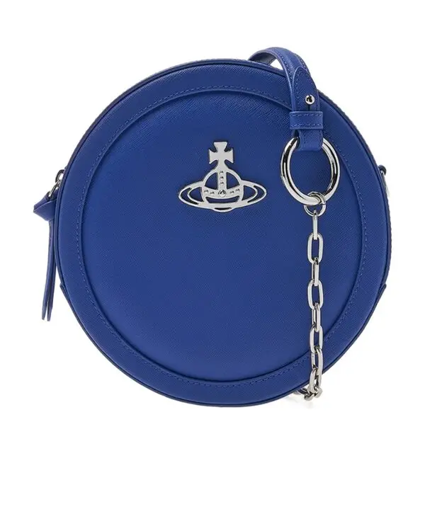 VIVIENNE WESTWOOD Round Zipper Shoulder Bag - Blue
