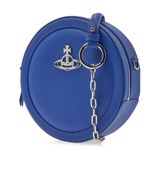 VIVIENNE WESTWOOD Round Zipper Shoulder Bag - Blue