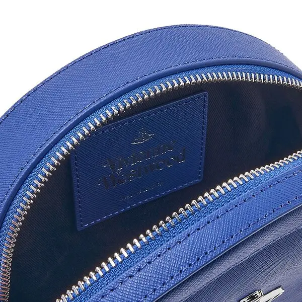 VIVIENNE WESTWOOD Round Zipper Shoulder Bag - Blue